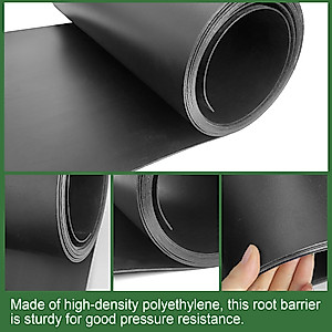 Joewuzun Tree Root Barrier 18in Root Barrier Grass Weed Barrier Bamboo Barrier Garden Edging for Landscape Edging Blocks 15ft