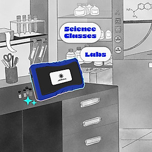 Generic Spectryx Blue Mobile Educational Spectrometer - Bluetooth-Enabled, High Precision 350-850nm Wavelength, Portable for Gemstone Identification, Fluorescence, Chemistry Labs with CMOS Sensor