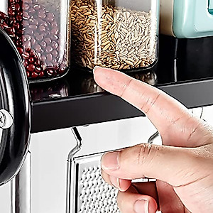 MKYOKO Microwave Storage Rack Hanging Wall-Mounted Microwave Oven Rack Stand,Kitchen Storage Shelf Microwave Oven Rack, Multifunction Stainless Steel Wall-Mounted Shelves,Spice Jar Rack Oven Holder/B