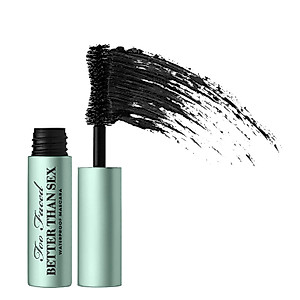 Too Faced Better Than Sex Waterproof Mascara | Volume + Length, Travel Size, 0.17 Fl Oz, Black