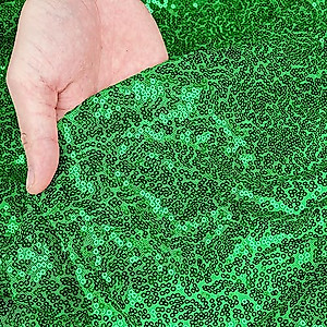 6 Panels Green Backdrop Curtains 2FTx8FT Glitter Green Party Backdrop for Baby Shower Photography Stage Wedding Party Stage Decorations