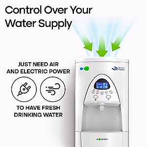 Airiver 5-in-1 Atmospheric Water Generator, Reverse Osmosis and Dehumidifier Filtration Machine in One - 30L/Day - Alkaline, Ionized, Mineralized Water - Home, Preppers and Offgrid- Hot/Cold Dispenser