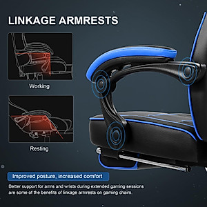 LUCKRACER F59 Gaming Chair (Blue)