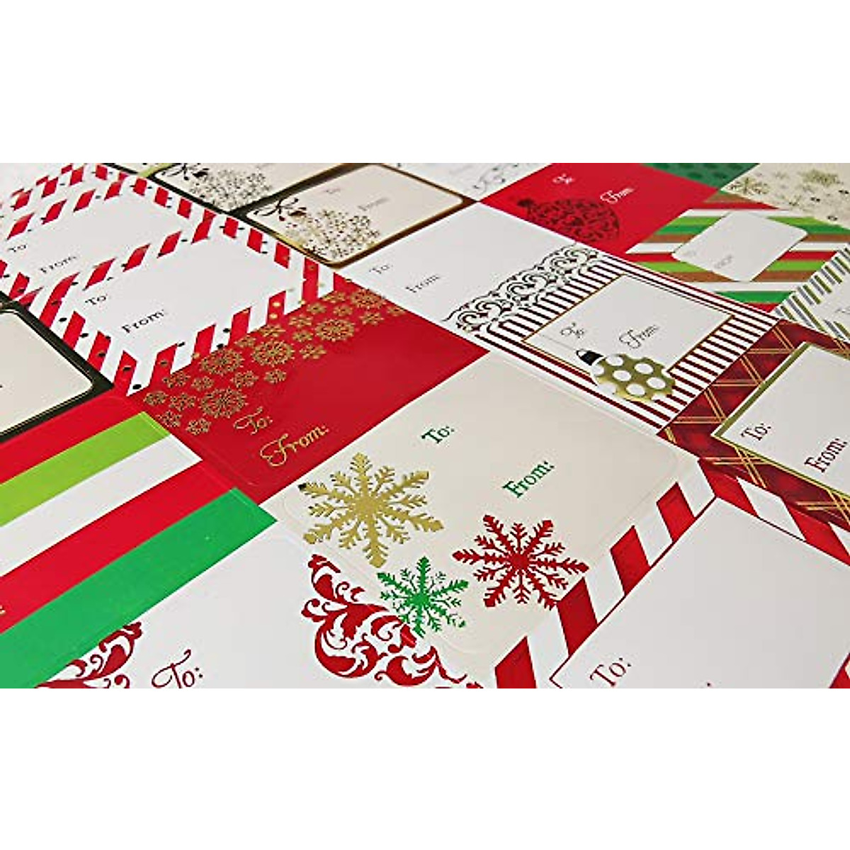 Christmas Sticker Labels,Self Adhesive Gift Stickers Holiday Gift Name Decals for Present/Wrapping Paper Decorations (100 Count)