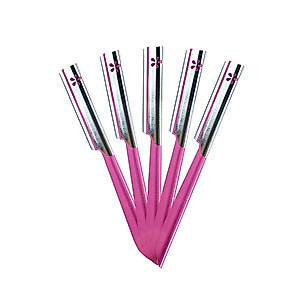 Eyebrow Razors Stainless Steel Facial Razors Shaving Cheek Facial Hair Remover Shapers Razors Face Razor and Eyebrow Shaper Trimming and Shaving Grooming Tool for Women Man with Precision Cover