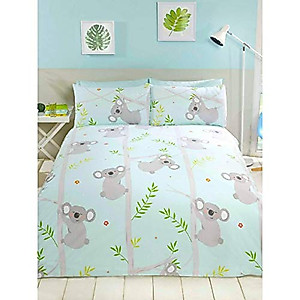 Rapport Koala Fun Single Duvet Cover Set Blue/Grey