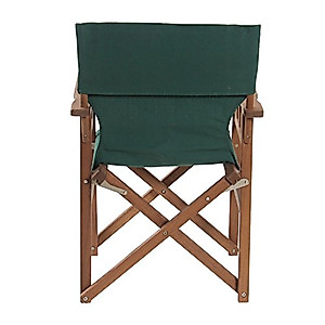 BYER OF MAINE, Pangean Campaign Chair, 20" D x 23.5" W x 36" H, Holds Up to 250 lbs, Hardwood, Perfect for Patio/Deck, Wood Folding Chairs, Patio Chair, Deck Chair, Wood Camp Chair, Green, Single
