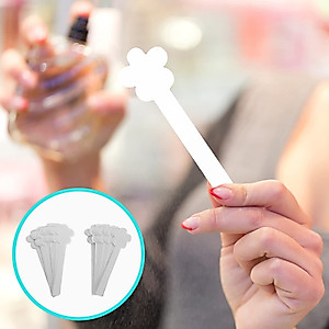 Healifty Aromatherapy Essential Oils 50pcs White Perfume Test Strips Fragrance Test Paper for Essential Oils Aromatherapy Scents Testing Parfum