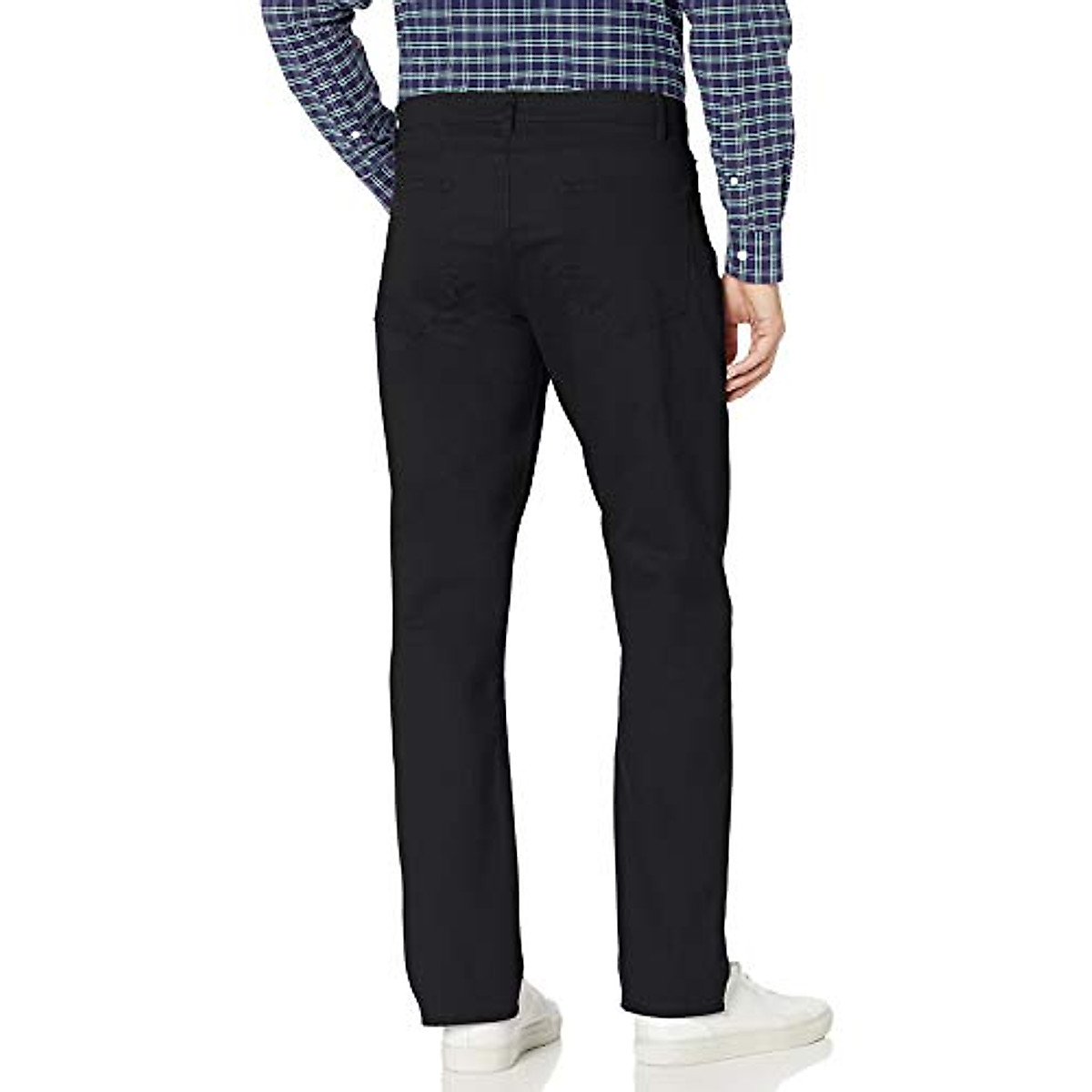 Amazon Essentials Men's Relaxed-Fit 5-Pocket Stretch Twill Pant, Black, 40W x 30L