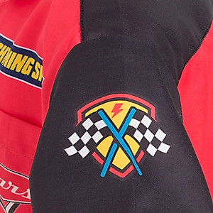 Disney Pixar Cars Lightning McQueen Toddler Boys Hawaiian Button Down Shirt White 3T