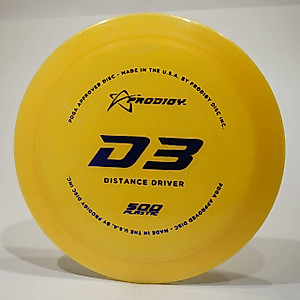 Prodigy D3 (500 Plastic) Distance Driver Golf Disc, Pick Weight/Color [Stamp & Exact Color May Vary] Orange 173-174 Grams Orange 173-174 Grams
