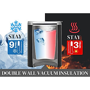 Onebttl Writer Gifts for Women/Men - 12oz Stainless Steel Insulated Mug with Lid - Graduation/Birthday/Christmas Gift for Writers, Novelist, Scriptwriter - Facts, Black