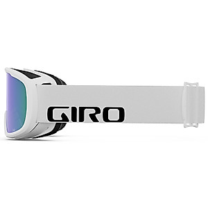 Giro Cruz Asian Fit Ski Goggles - Snowboard Goggles for Men, Women & Youth - Anti-Fog - OTG - White Wordmark Strap with Loden Green Lens