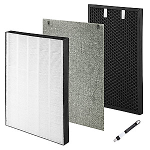 Lexind Air220 Filter Replacement for Bissell air320 Air220 aka 2609A Smart Air Purifier HEPA Air Filter (Pre-Filter 2678 + 2804 H13 Grade HEPA Filter + 2677 Activated Carbon Filter) 1 Set