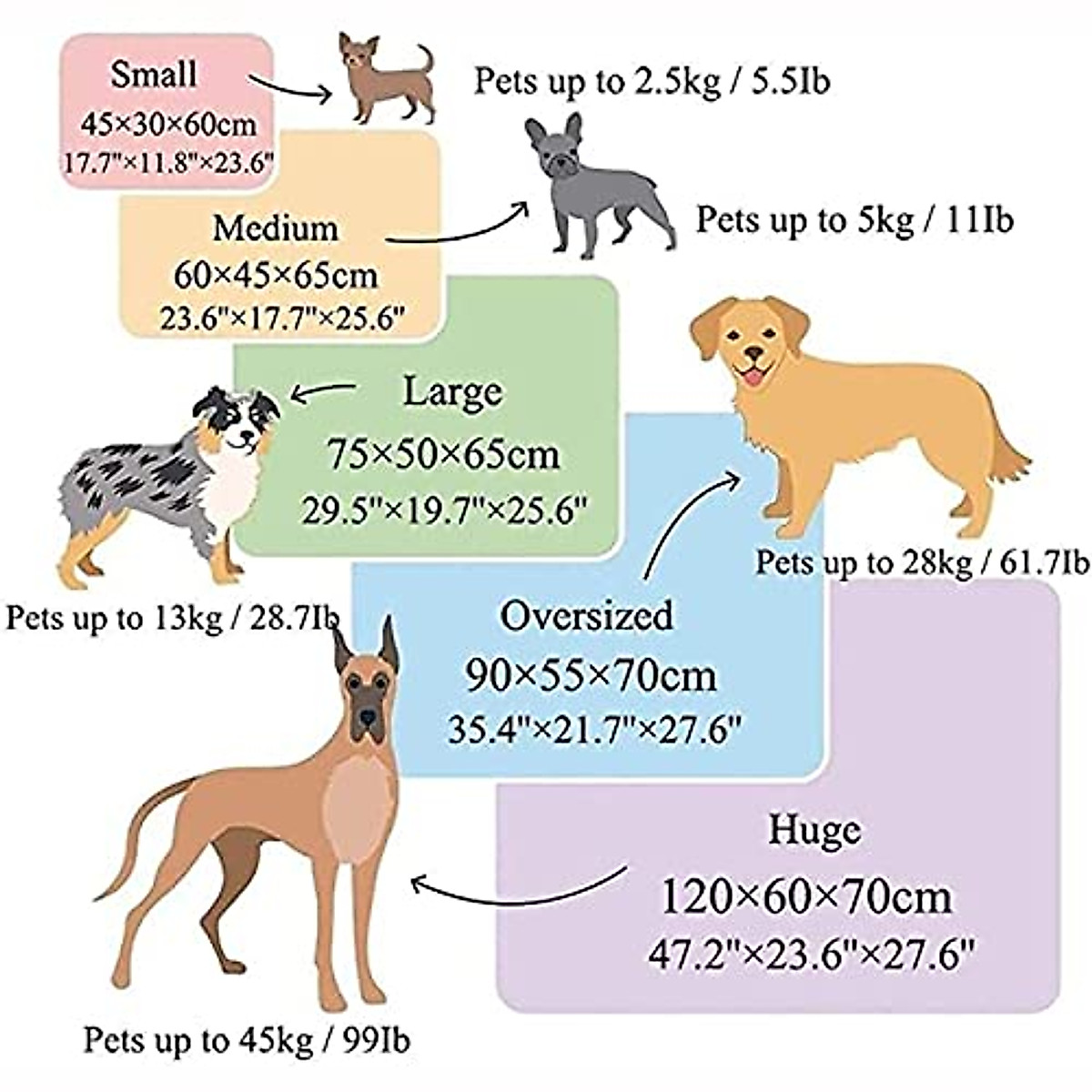 Pet Bed Bed Frame for Puppies, 2 Floors of Pet Beds with Stairs, Raised Pet Shelters, Cat Litters and Kennels(Size:L（75x50x65cm）)