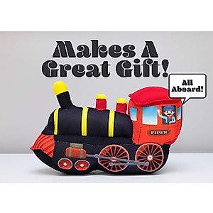 11” Plush Train For Kids – Adorable Stuffed Train Pillow Toy – Perfect For Kids To Cuddle Or Use As Nursery Room Décor – Great Addition To Locomotive Train Themed Rooms & Parties | Ages 3+