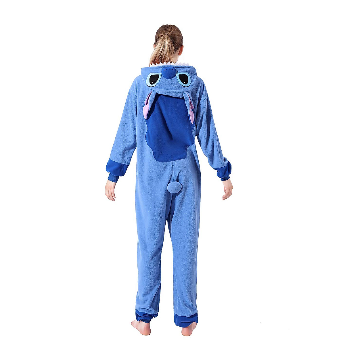 OGU' DEAL Stitch Adult Onesie Halloween Cosplay Costumes Anime Pajamas for Women and Girls,Zipper Closure