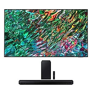 SAMSUNG QN50QN90BAFXZA 50 Inch QLED Quantum Matrix Neo 4K Smart TV with a HW-Q60B 3.1ch Soundbar and Subwoofer with DTX Virtual:X (2022)