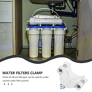 Mounting Accessories Saddle Clamp Drain Plastic Drain Saddle Valve Drain Pipe Saddle Water Drain Sink Saddle Sink Water Filter Water Filters Valve Equipment Pom Plastic Refit White