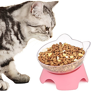 MILIFUN Raised Cat Food Bowls with Stand, Cat Dishes for Food or Water, Cat tilted bowl, Pet dish with stand