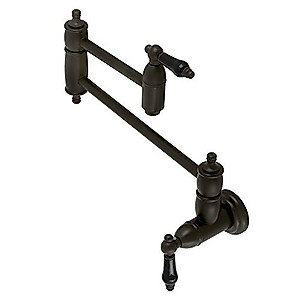 Kingston Brass KS3105PKL Duchess Pot Filler, Oil Rubbed Bronze