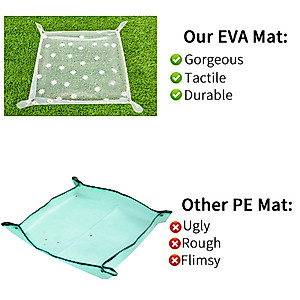 Repotting Mat for Indoor Plants Waterproof Clear Potting Mat Foldable Gardening Mat Plant Potting Repotting Tray to Control Potting Soil Indoor Plant Garden Accessories Gifts for Plant Lovers 23.6"