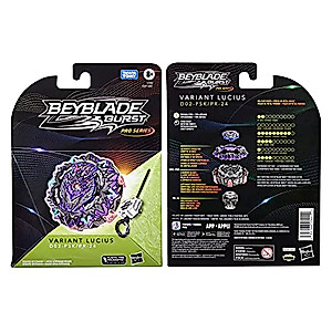 BEYBLADE Burst Pro Series Variant Lucius Spinning Top Starter Pack, Defense Type Battling Game Top, Toy for Kids Ages 8 and Up