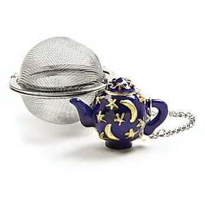 Norpro Stainless Steel 2-Inch Mesh Tea Infuser Ball with Teapot Weight, One Size, Silver