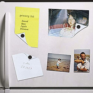 HOUSE AGAIN Round Magnets with Adhesive Backing, Adhesive Magnets for Crafts, Small Sticky Magnetic Dots for DIY Projects, Hanging & Organizing Light Objects, 100 Pcs 20x2mm