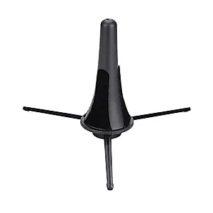 Liyafy Portable Clarinet Stand Holder Metal Tripod Holder Stand Foldable Support 3-Leg Stand Wind Instrument Accessory Black