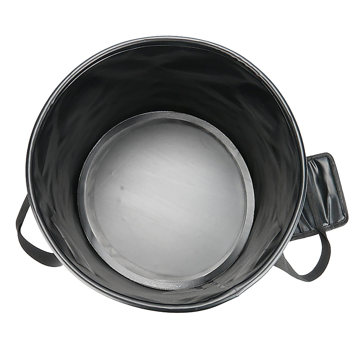 BANCHELLE Collapsible Camping Bucket with Lid 5 Gallon for Traveling Fishing Gardening (Black, 20L)