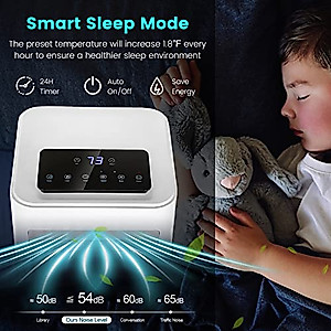 PETSITE 10000 BTU Portable Air Conditioner, 3-in-1 Room AC Unit with Remote Control, Dehumidifier, 24H Timer, Window Kit, Personal Stand up AC for Home, Apartment, Cools up to 350 Sq.Ft