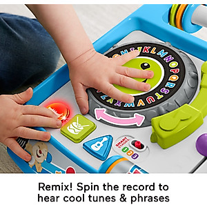 Fisher-Price Laugh & Learn Remix Record Player, Musical Toy with Learning Content for Infants and Toddlers Ages 6 to 36 Months