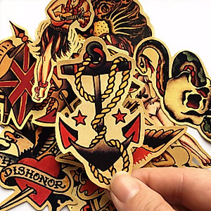11pcs/Lot Sailor Jerry Sticker for Kids Toy Decal Suitcase Skateboard Wall Car Laptop Bicycle Motorcycle On Notebook Stickers