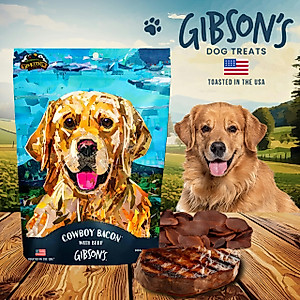 Wild Meadow Farms - Gibson's Cowboy Bacon with Beef, Soft Jerky Dog Treats, Crafted with Real Meat, Aromatic, and Grain-Free for Training and Rewarding Dogs of All Breeds and Ages - 3 Ounce Pouch