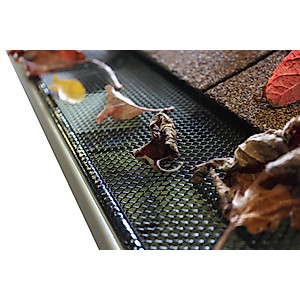 6" Small Hole Speed Screen / 6" Gutter Guard / 6" Gutter Protection Powder-coated Black (100ft/box)