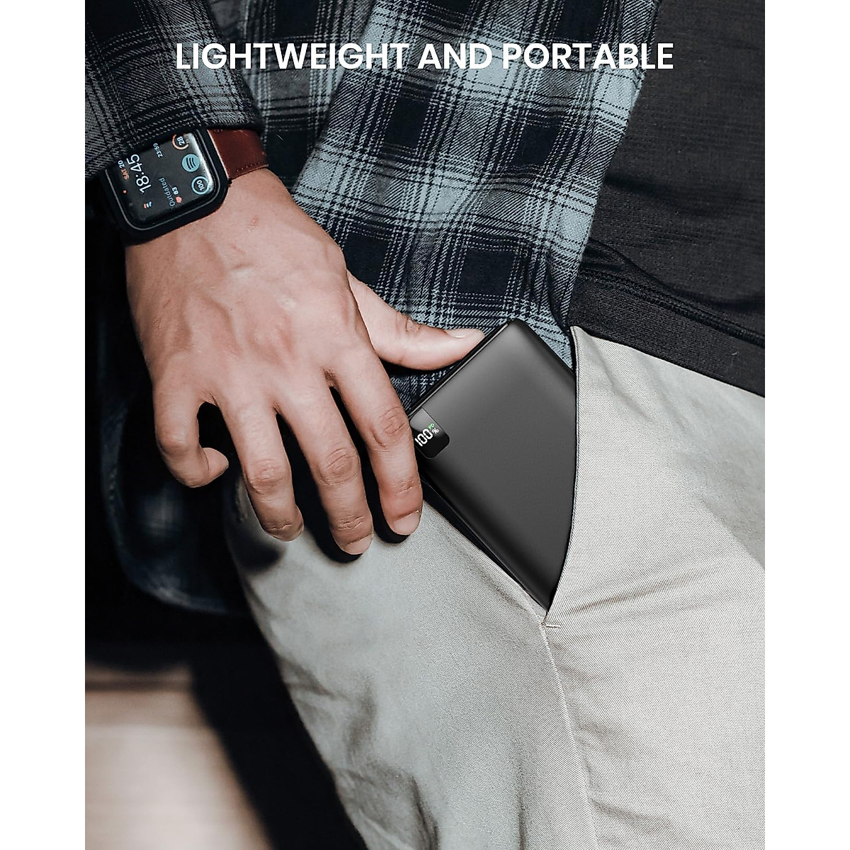 A ADDTOP Portable Charger Power Bank 26800mAh - Phone Charger 22.5W Fast Charging, 4 USB Outputs PD 3.0 USB C External Charger Battery Pack for Cell Phone Compatible with iPhone iPad Galaxy Android