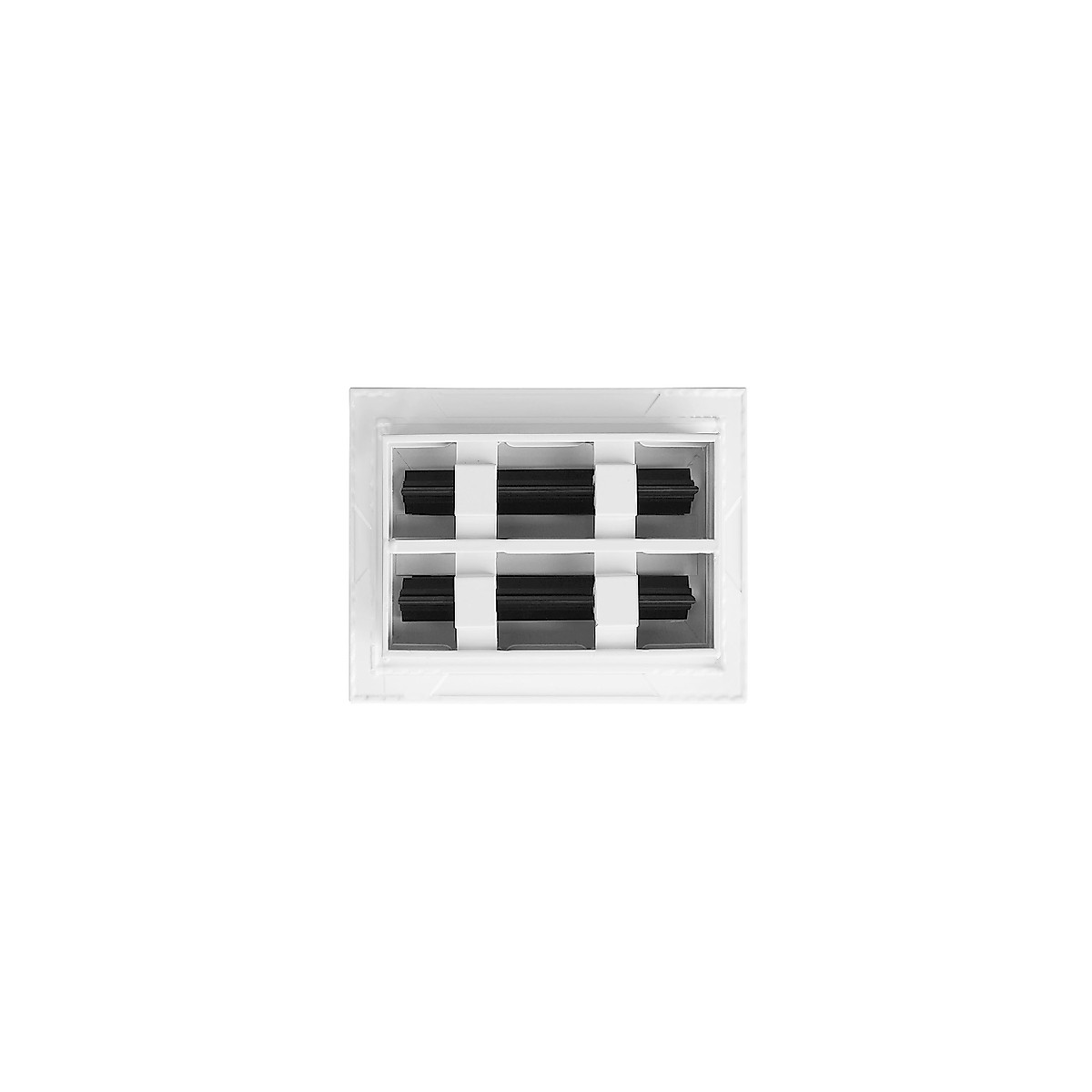 BUILDMART - 6x4 Modern AC Vent Cover - Decorative White Air Vent - Standard Linear Slot Diffuser - Register Grille for Ceiling, Walls & Floors - Texas Buildmart