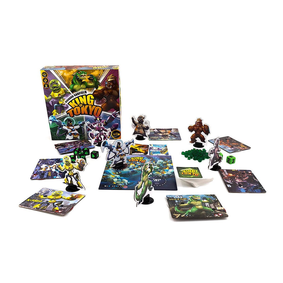 IELLO: King of Tokyo, New Edition, Strategy Board Game, Space Penguin Included in the Box, For 2 to 6 Players, 30 Minute Play Time, For Ages 8 and Up