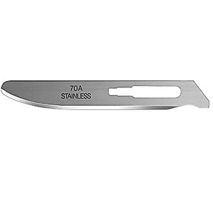 Havalon #70A Stainless Steel Replacement Blade 12 Pack - Fits Piranta Knives