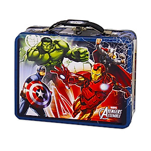 Marvel Avengers Backpack Set - 6 Piece Marvel Superhero School Backpack Bag Set with Snack Box, Pen, Bookmark, Stickers and More (Marvel School Supplies)