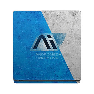 Head Case Designs Officially Licensed EA Bioware Mass Effect Initiative Distressed Andromeda Graphics Vinyl Sticker Gaming Skin Decal Cover Compatible With Sony PlayStation 4 PS4 Slim Console