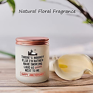 Anniversary Funny Gifts for Her Him- Anniversary Wedding Gift for Wife Husband Girlfriend Boyfriend, Humorous 1 2 3 4 Years Anniversary Candle Gifts, Lavender Scented