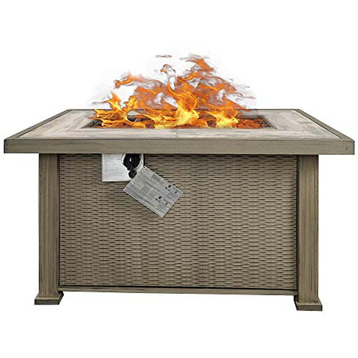 Summerville Propane Gas Fire Fit, 42 inch Outdoor Fire Pits Smokeless ...