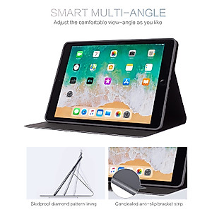 iPad 9Th Generation Case,iPad Case 9Th Generation,iPad 7Th Generation Case,iPad 8Th Generation Case 10.2 Multi-Angle Viewing Adjustable Stand Auto Wake/Sleep Whales Swimming in The Deep Sea Mountain