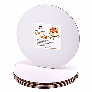 6" Round Coated Cakeboard, 12 ct.