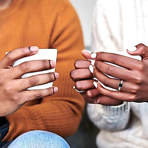 Clara Pucci 3.5 ct Princess Cut Solitaire Natural Black Onyx Designer Art Deco Statement Wedding Sliding Ring Band Set 18K White Gold 7