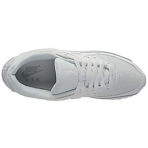 Nike Air Max 90 Running Shoe, White/White Wolf Grey, US 8.5 mens,