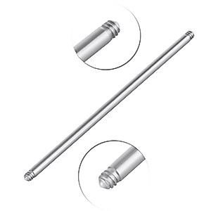 COTTVOTT 20pcs a Set Surgical Steel Threaded Barbell Bar Replacement for Tongue Earring Piercing Body Jewelry (Mix 20pcs)