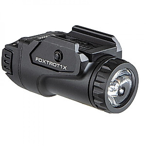 Sig Sauer Foxtrot1X 450 Lumens Compact Durable Tactical Rail-Mounted Handgun Flashlight with Ambidextrous Push-Button Side Switches, Black